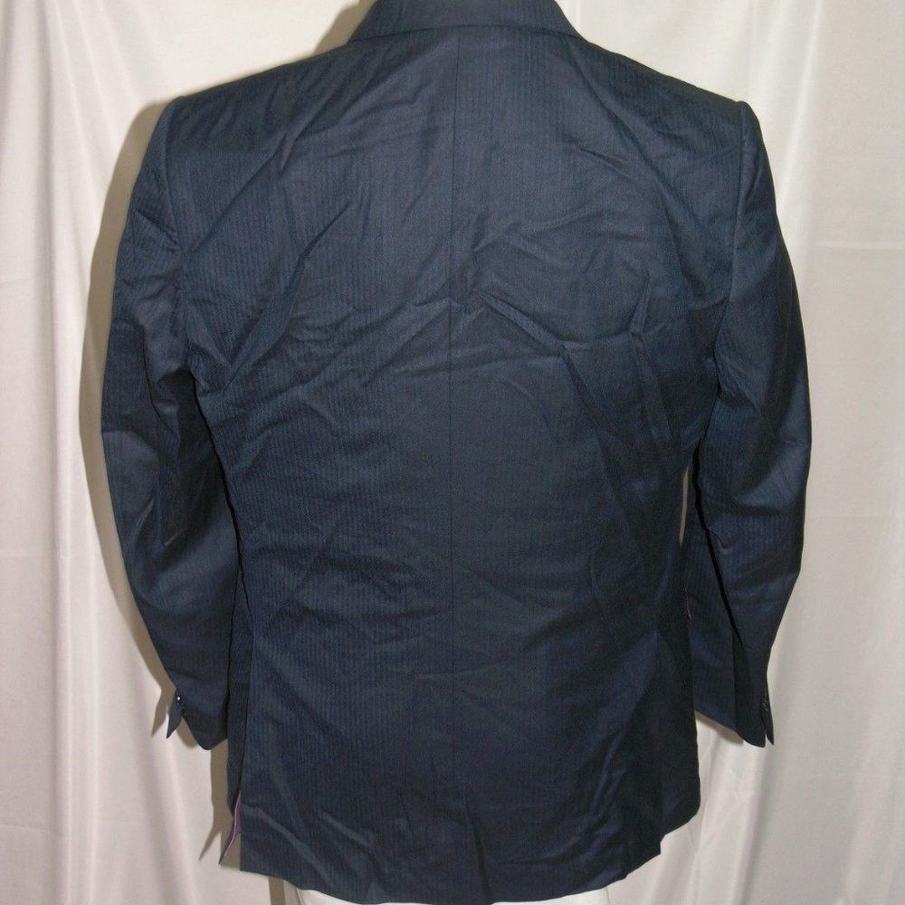 Ermenegildo Zegna Current Trofeo 600 Blue Herringbone… - Gem